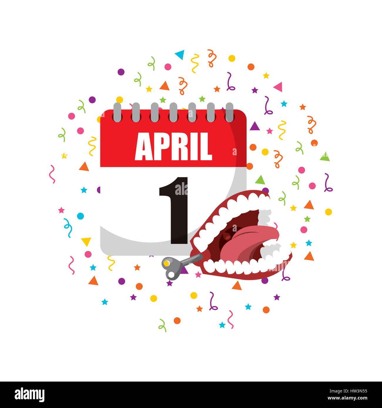 April 1 fool calendar Stock Vector Images - Alamy