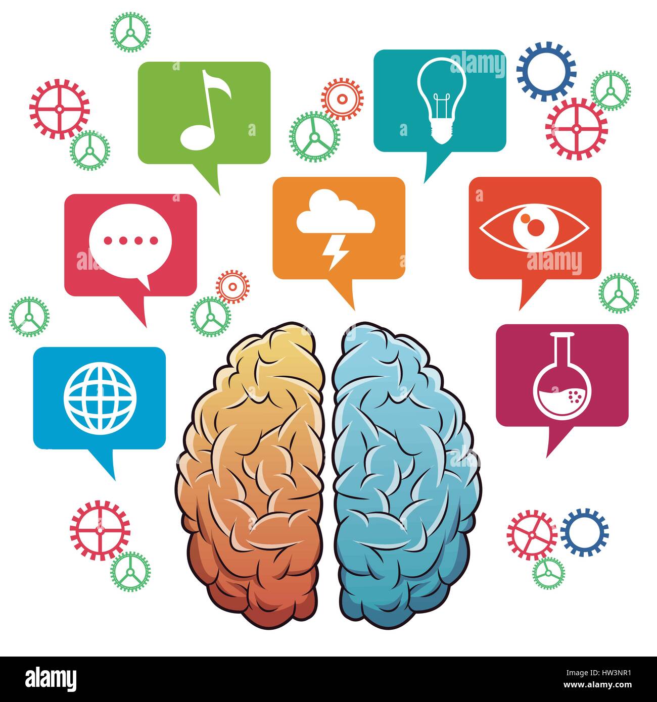 human brain science inspiration Stock Vector Image & Art - Alamy