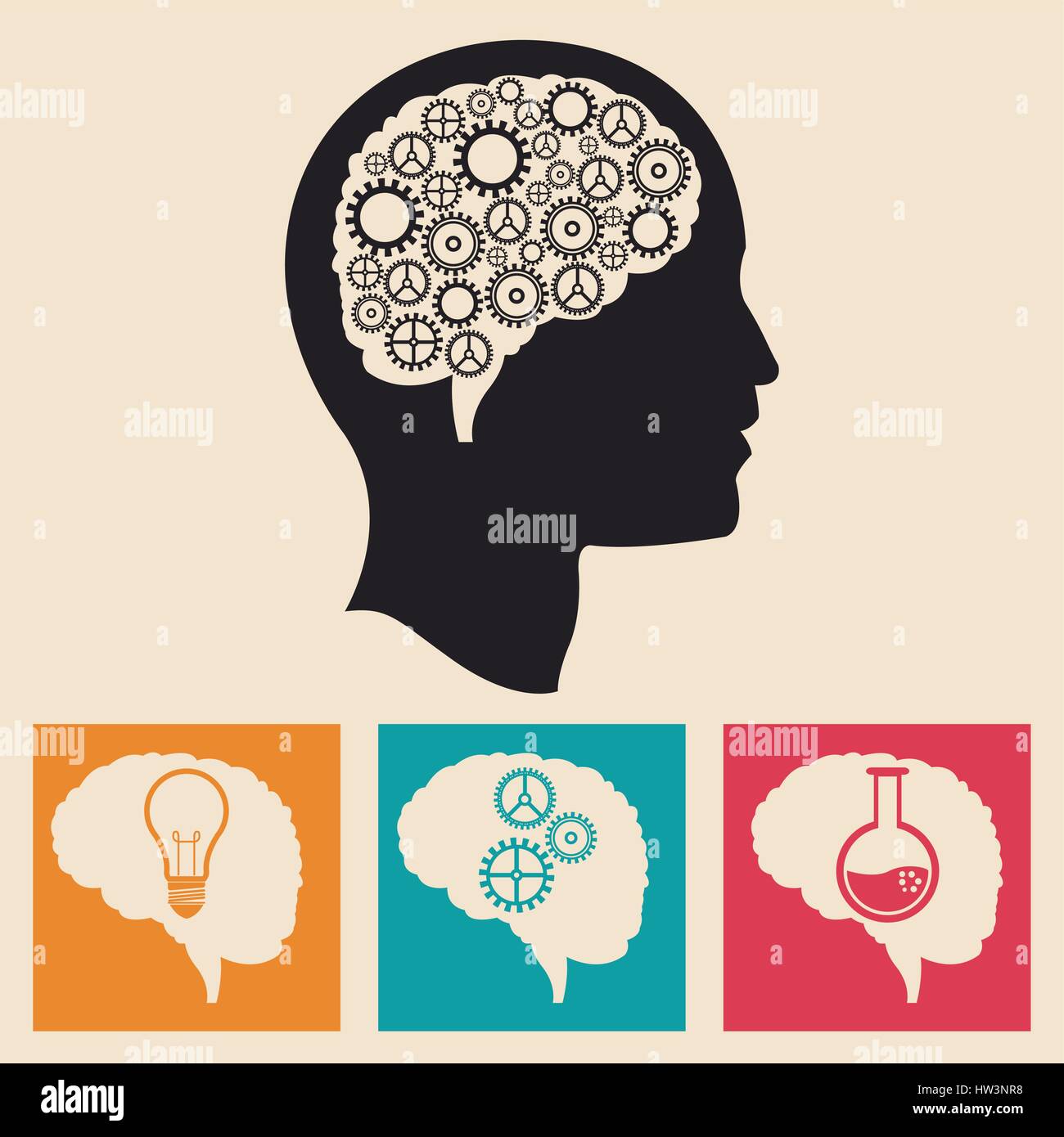 Brain Development Stock Vector Images - Alamy