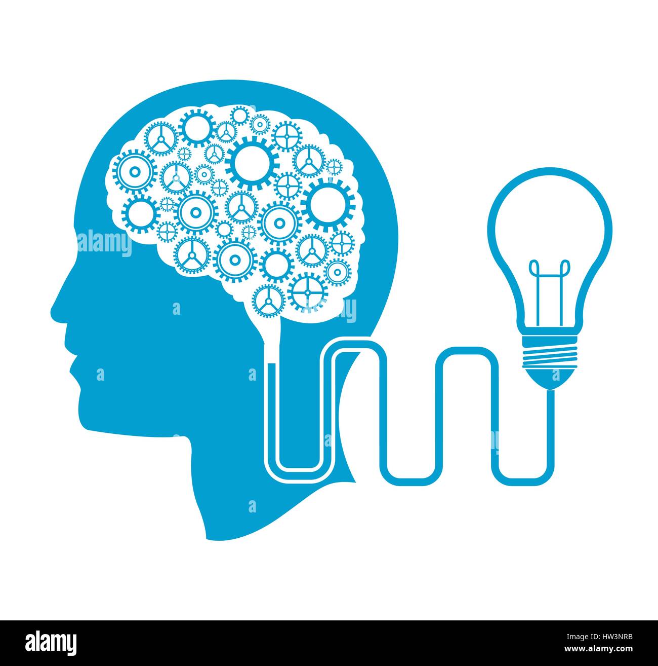 Power cable brain Stock Vector Images - Alamy