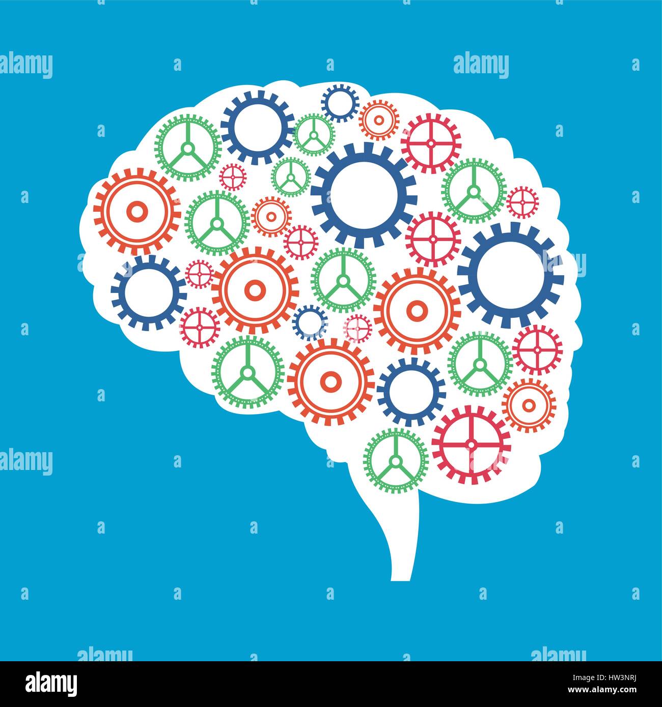brain gears cooperation solution Stock Vector Image & Art - Alamy