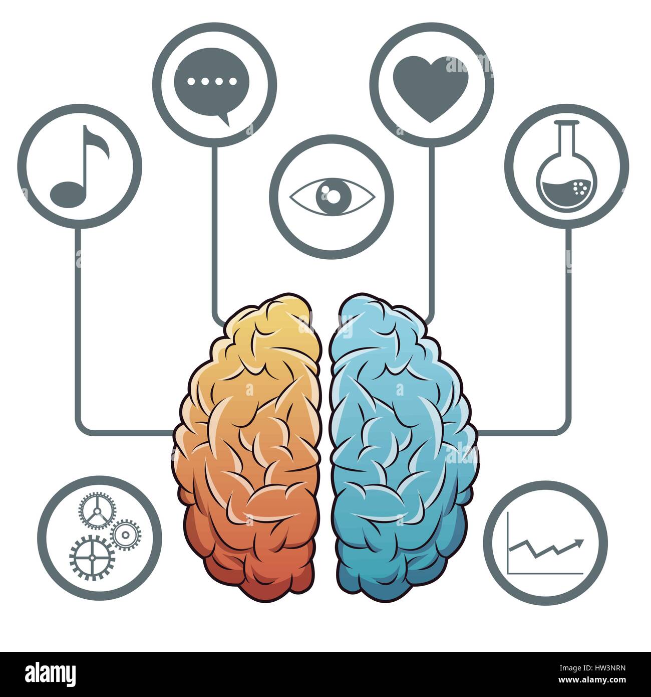 brain progress network media Stock Vector Image & Art - Alamy