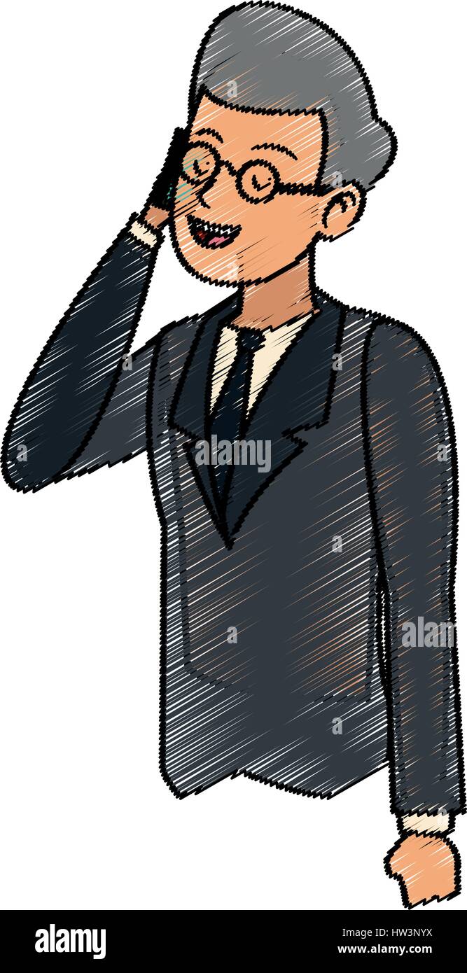 Social media business man Stock Vector Images - Alamy