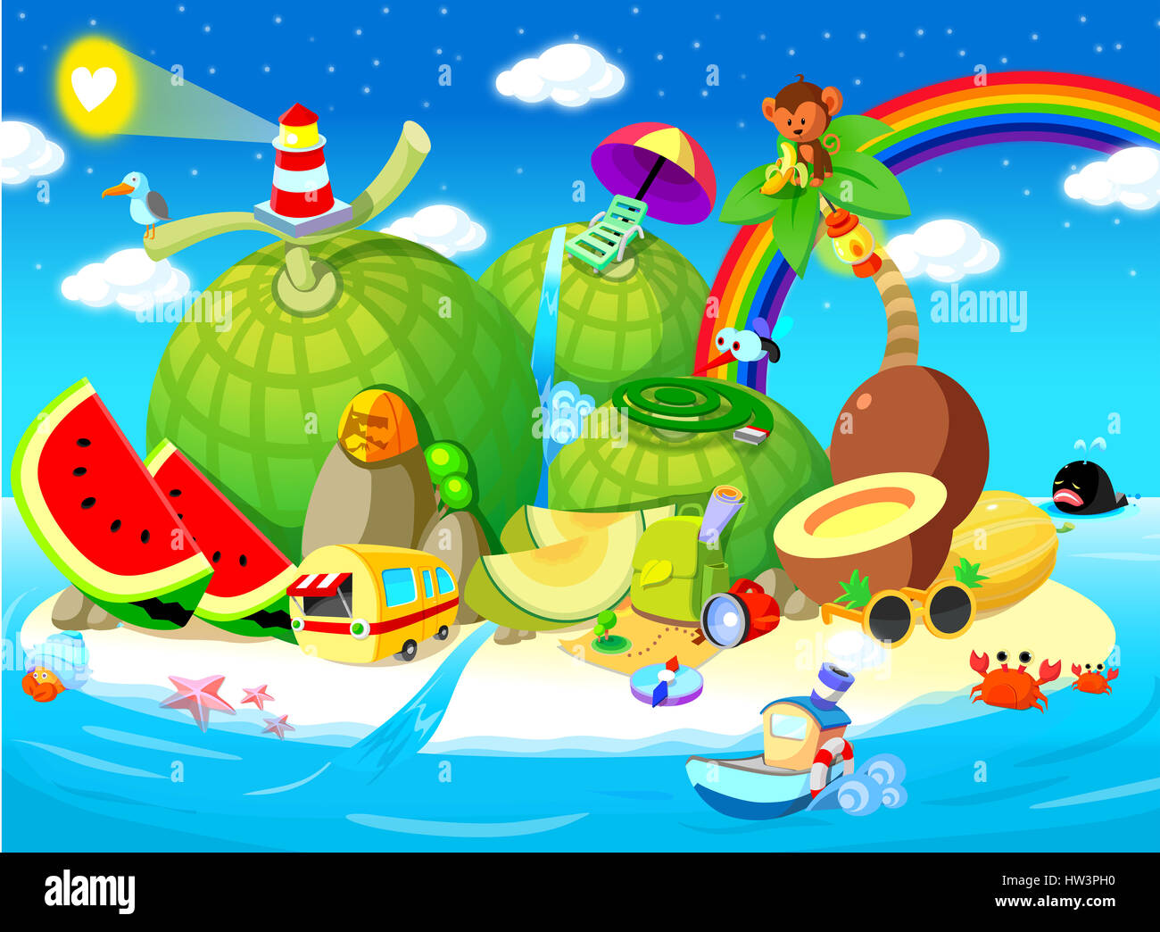 Cartoon Umbrella Clip Art Group