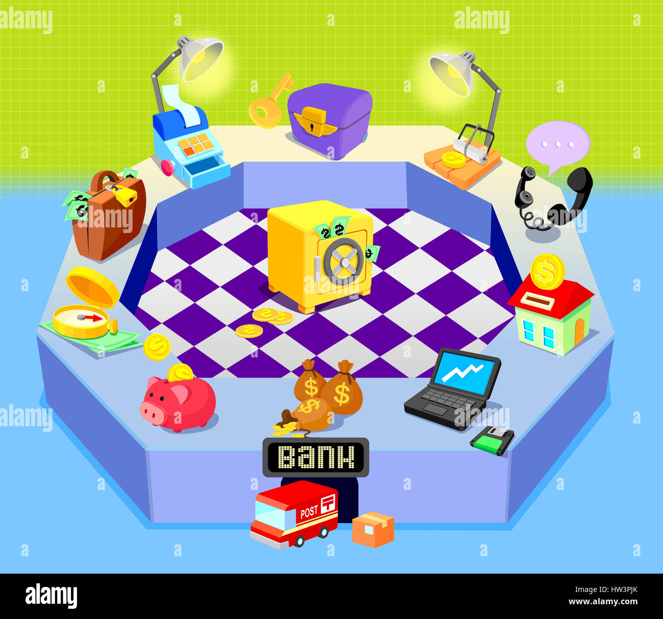 angle-poise lamp,bank,banking,box,briefcase,checked,clipart,coin,color ...