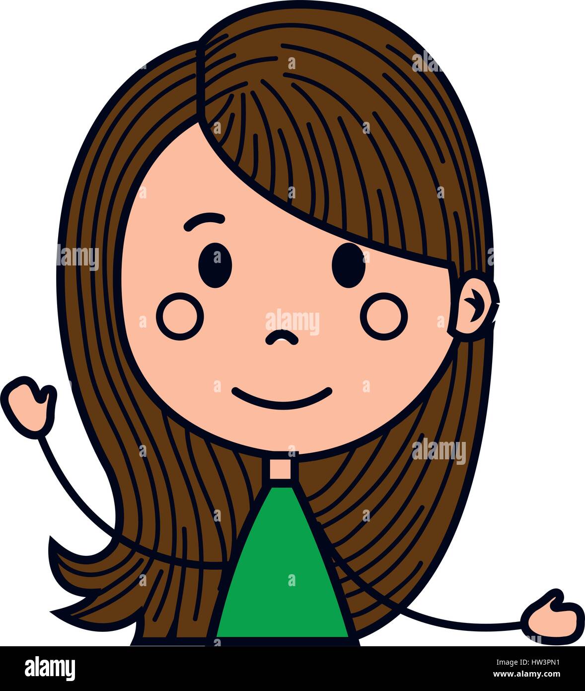 girl cartoon icon Stock Vector Image & Art - Alamy