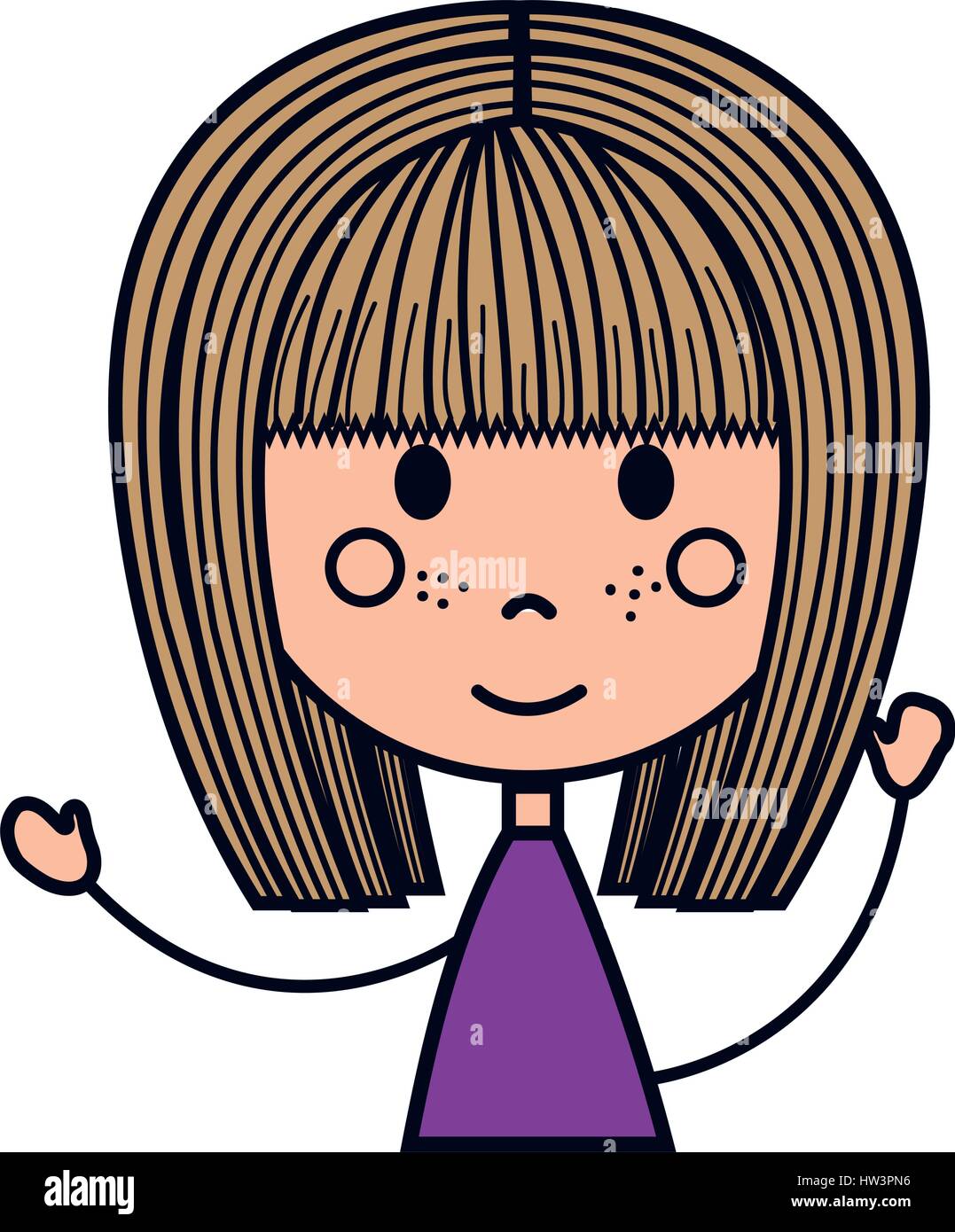 girl cartoon icon Stock Vector Image & Art - Alamy