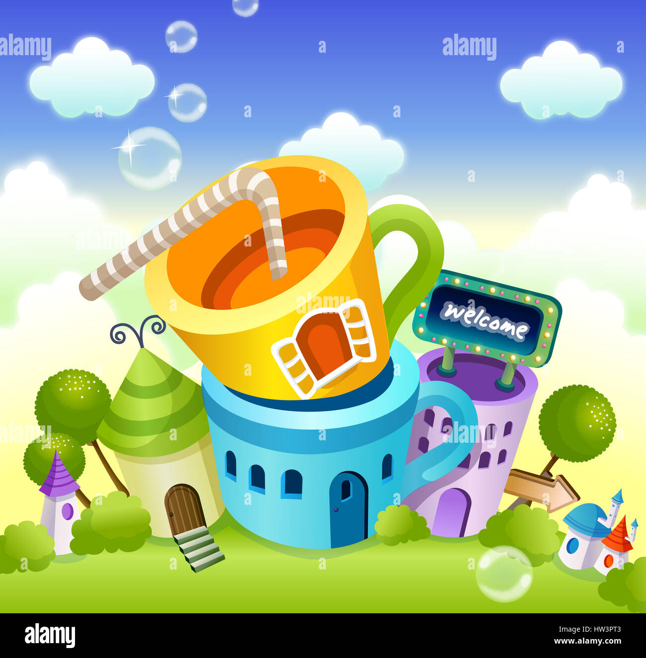 architecture,arrow sign,bubble,building exterior,building structure ...