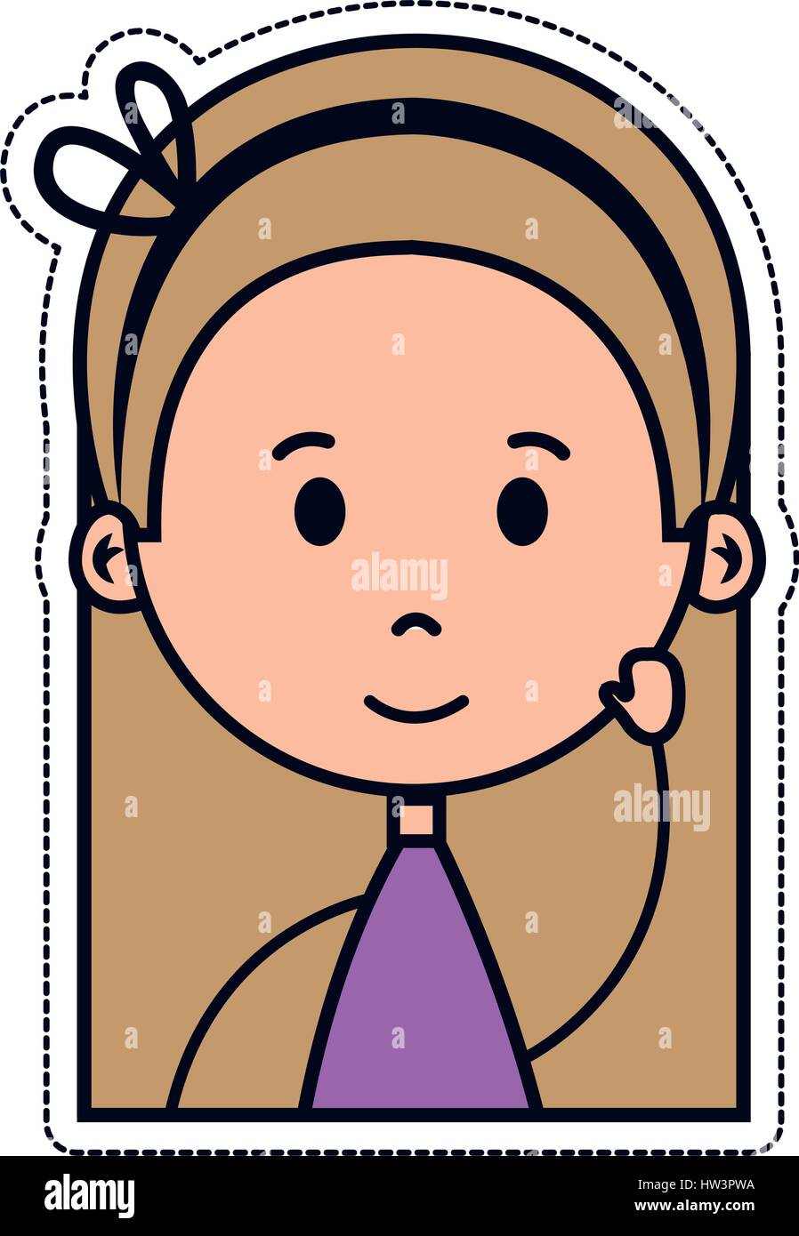 girl cartoon icon Stock Vector Image & Art - Alamy