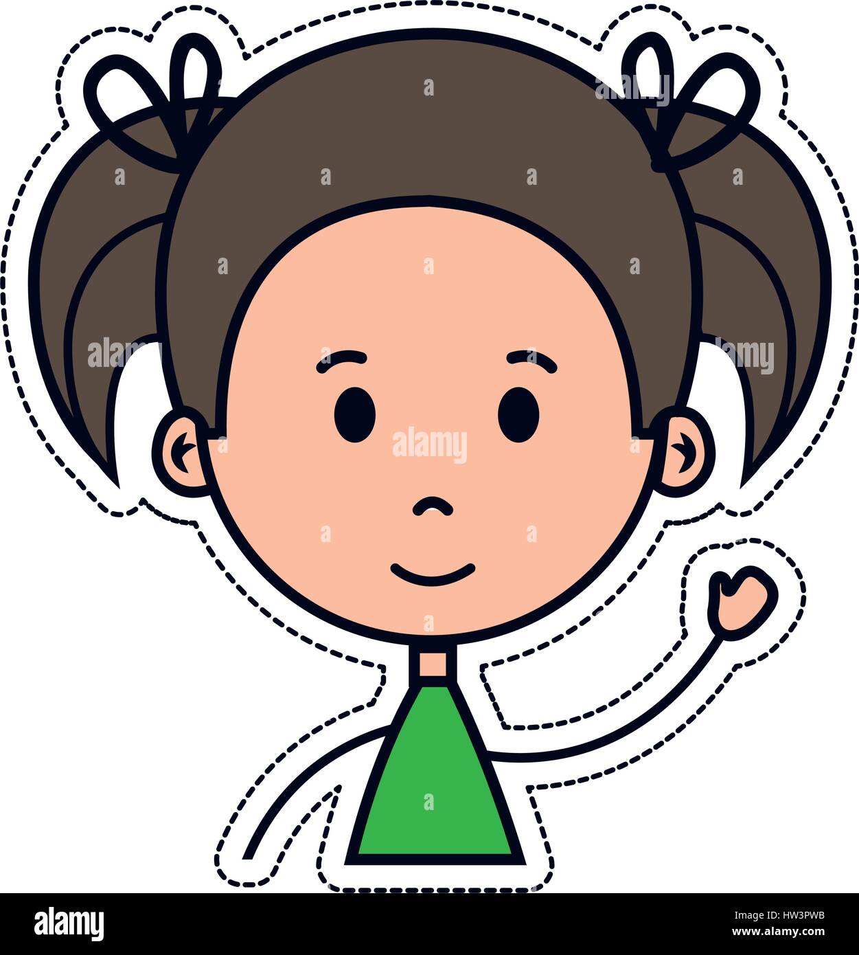 girl cartoon icon Stock Vector Image & Art - Alamy