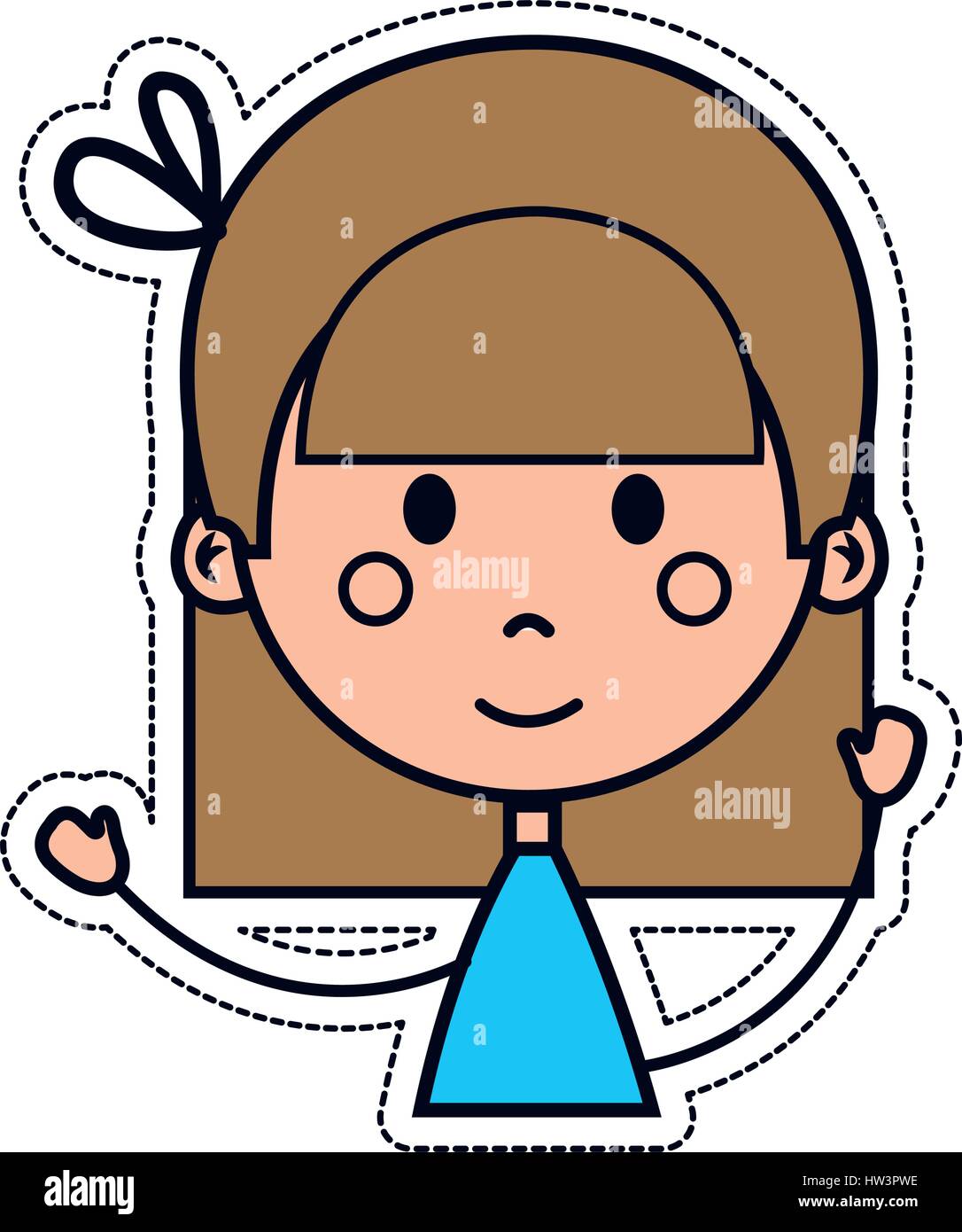 girl cartoon icon Stock Vector Image & Art - Alamy
