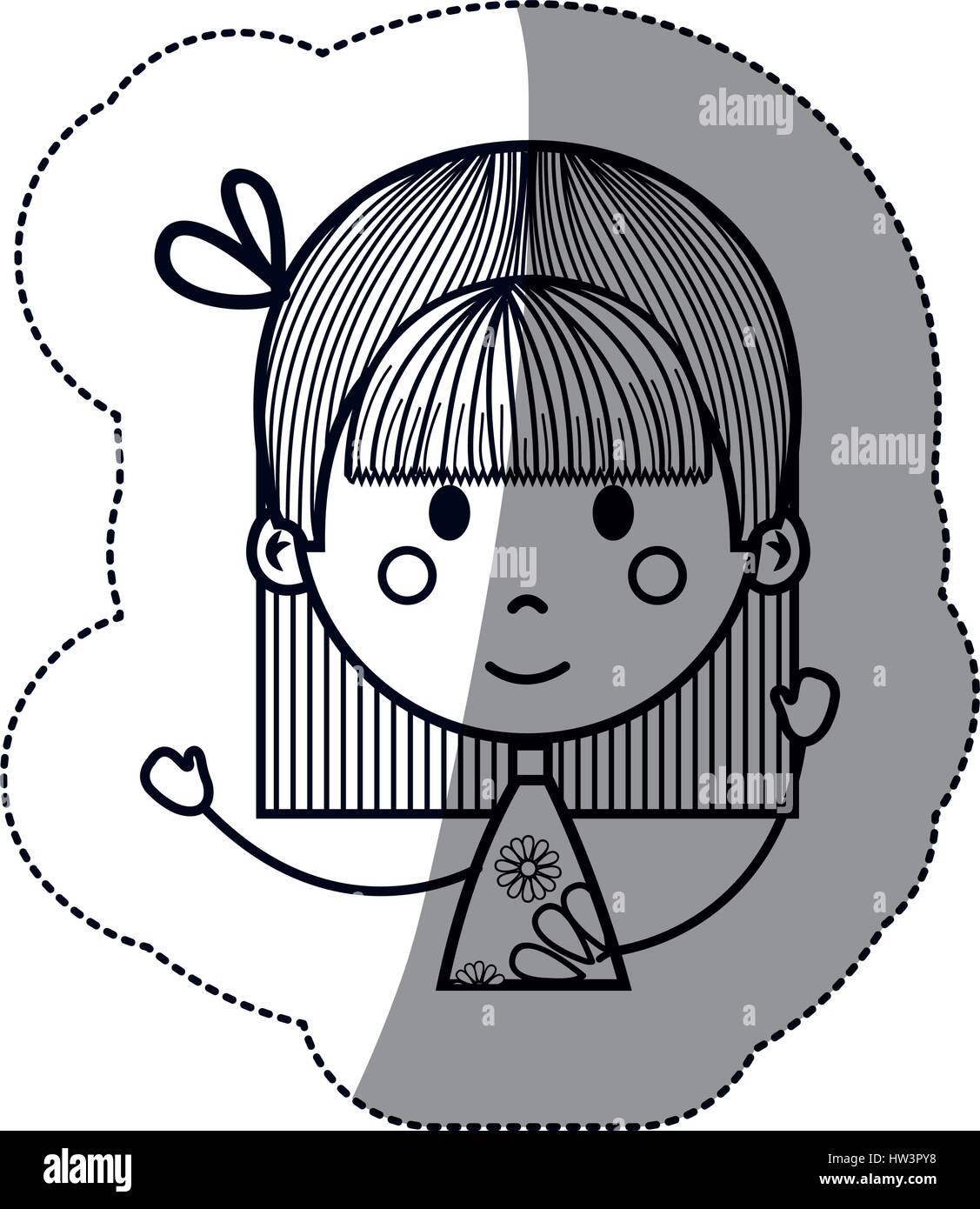 girl cartoon icon Stock Vector Image & Art - Alamy