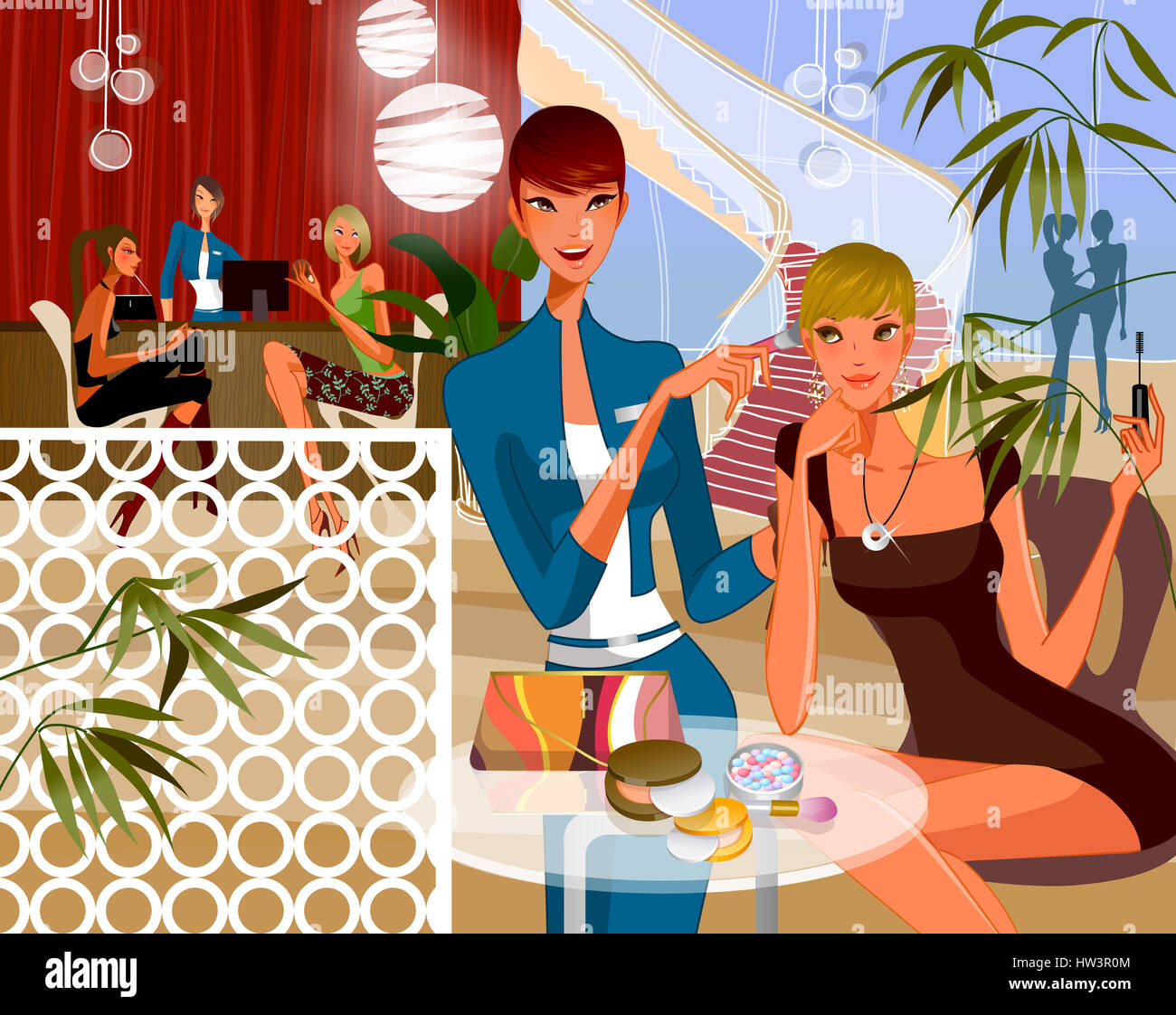 adults only,applying,beauty,beauty spa,blond hair,brown hair,casual ...