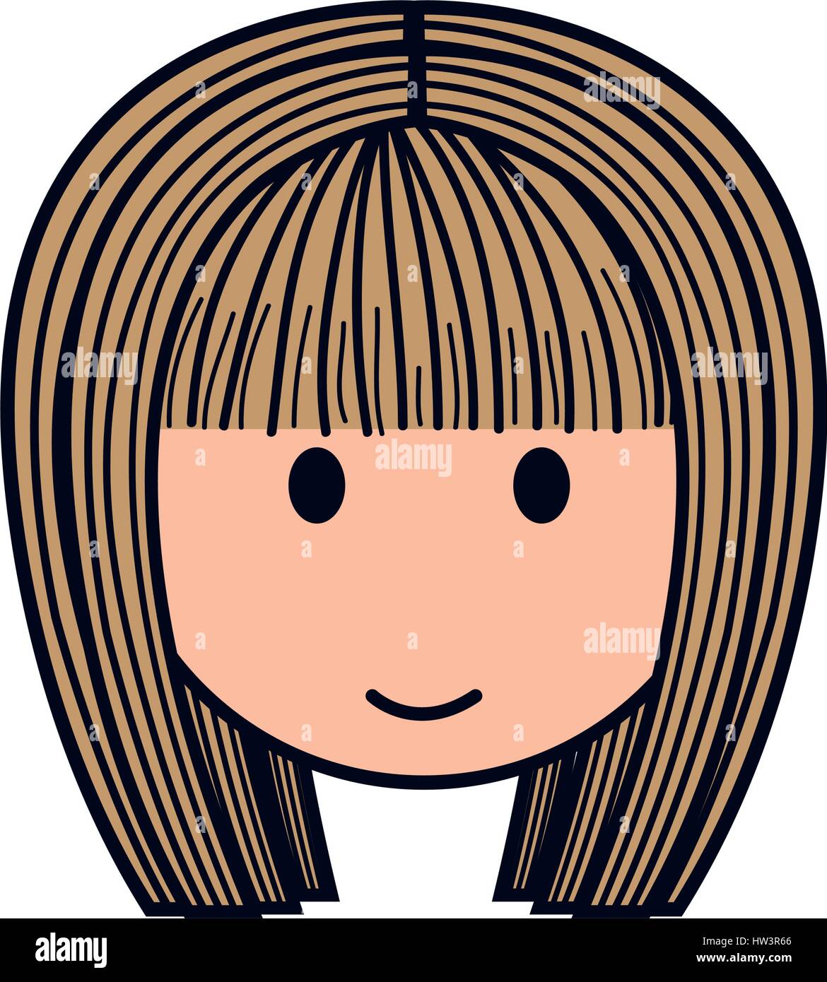 girl cartoon icon Stock Vector Image & Art - Alamy