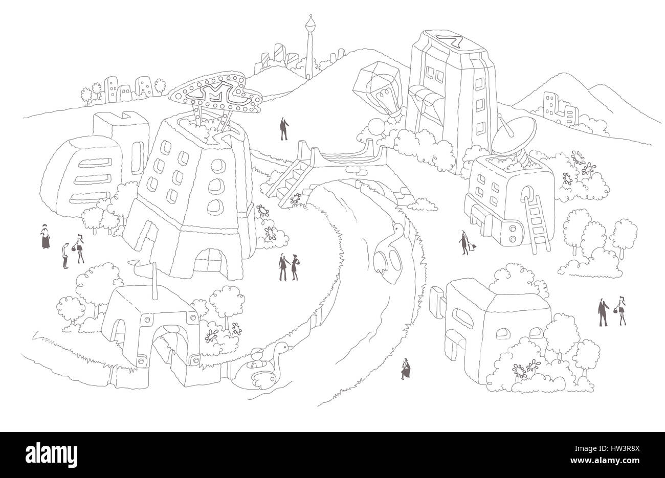 Duck building Cut Out Stock Images & Pictures - Alamy