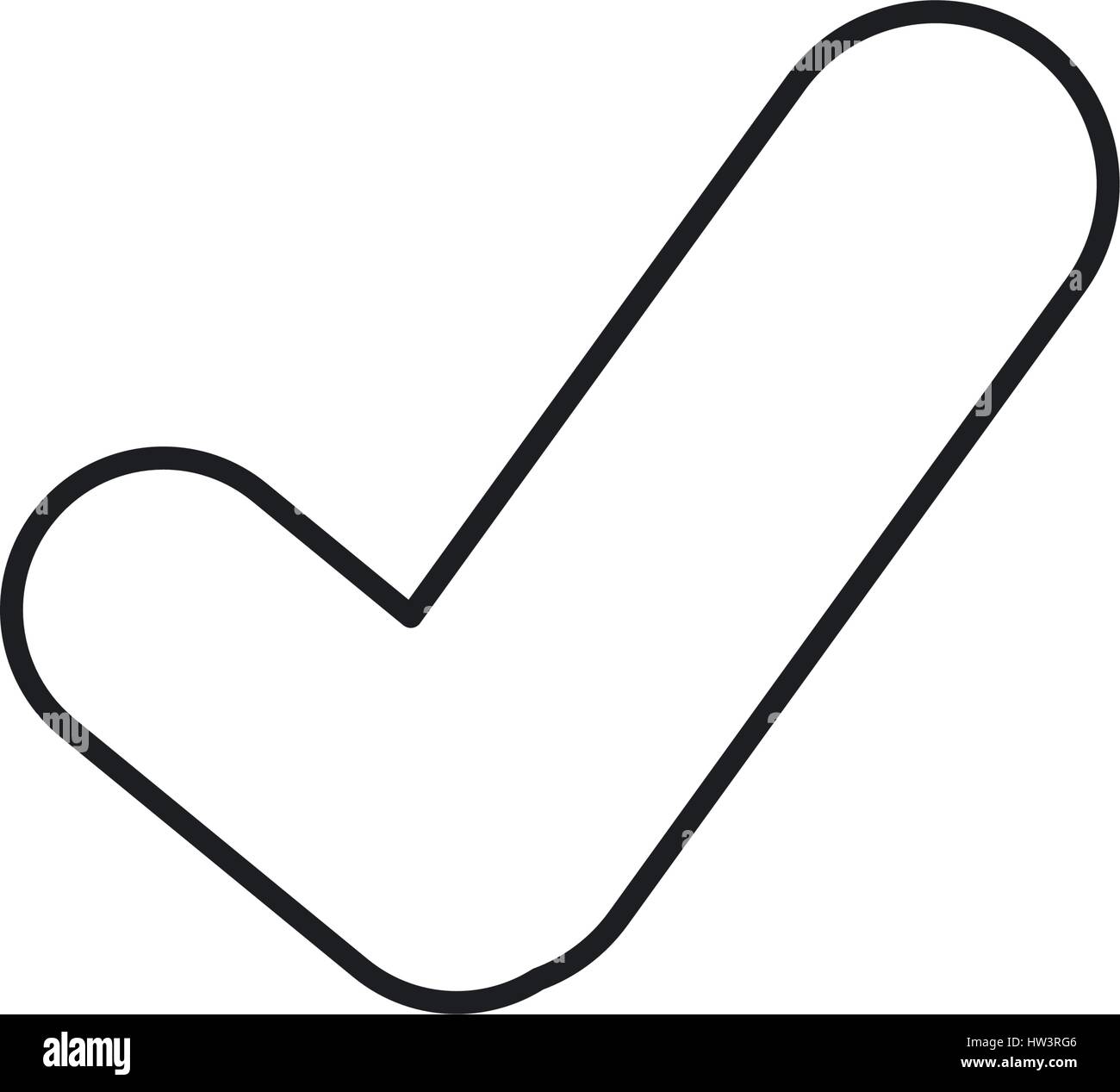 Tick Symbol Cut Out Stock Images & Pictures - Alamy