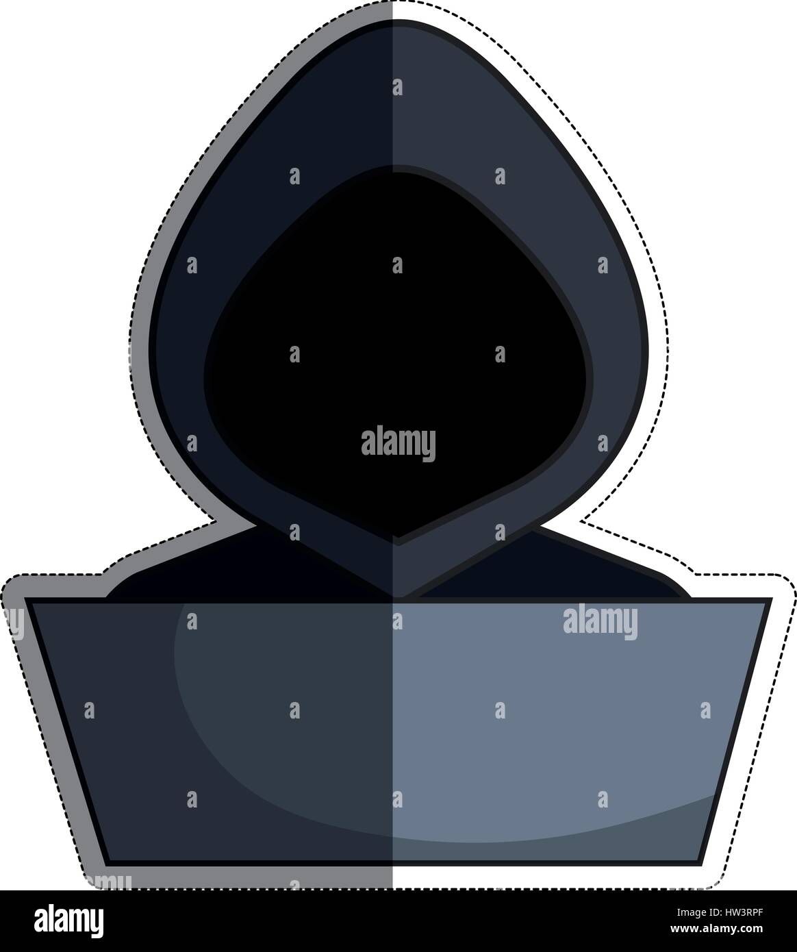 Male cyber criminal hacking Stock Vector Images - Alamy