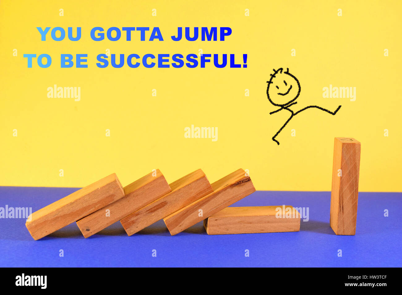 Jumping for success Stock Photo - Alamy