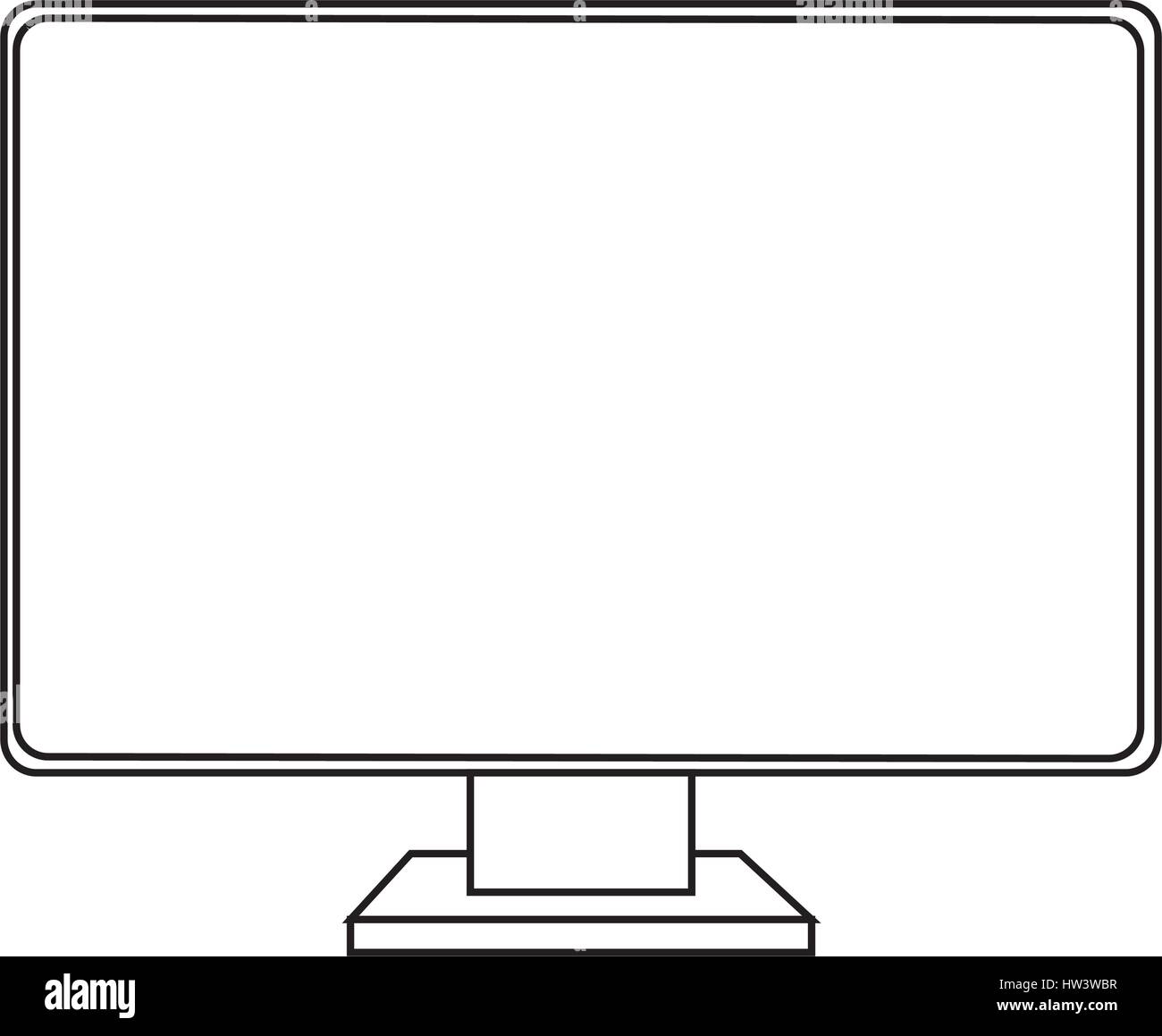monitor computer icon Stock Vector Image & Art - Alamy
