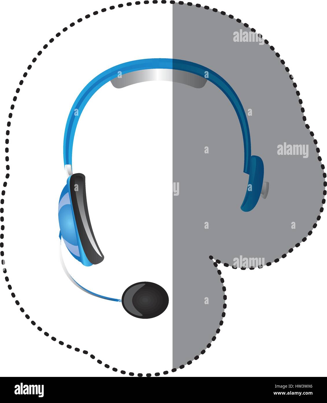 Relaxation headset Stock Vector Images - Alamy