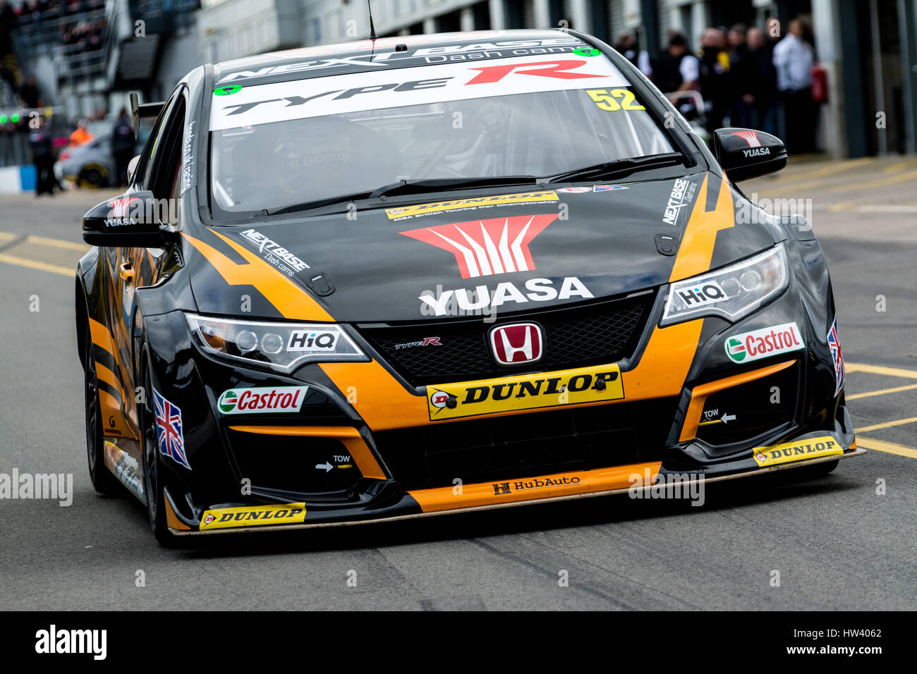 Castle Donington, UK. 16th March, 2017. BTCC racing driver Gordon ...