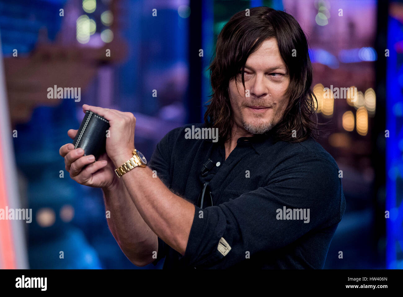 Actor of (The Walking Dead) Norman Reedus during the television program ...