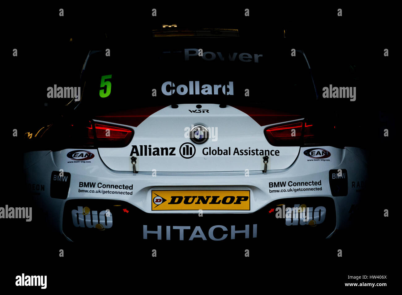 Castle Donington, UK. 16th March, 2017. BTCC racing driver Rob Collard ...