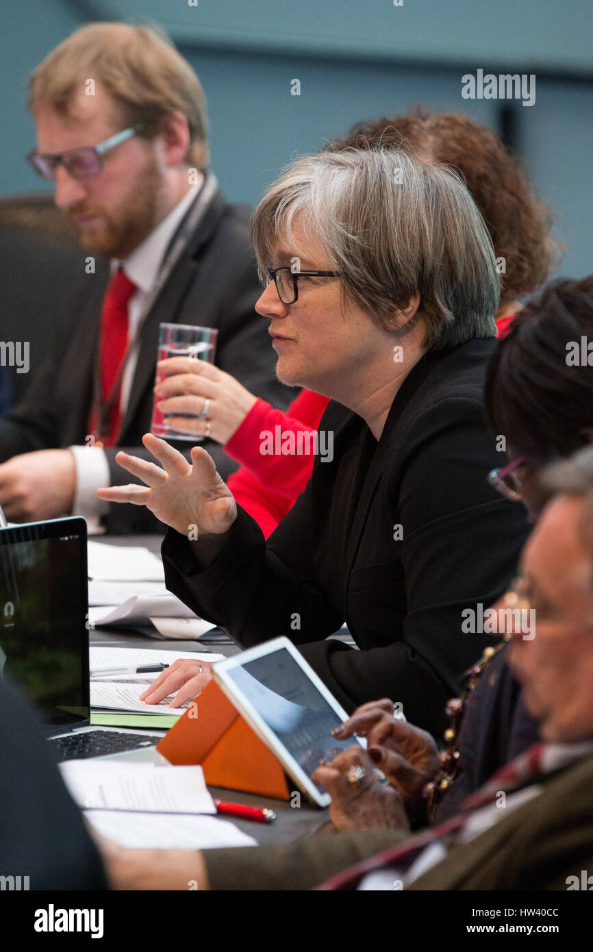 London, UK. 16th March, 2017. Caroline Russell, Green London Assembly ...