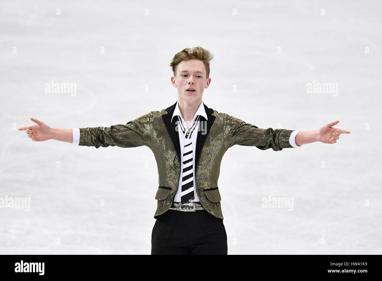 Taipei, Taiwan. 16th Mar, 2017. Alexander Petrov (RUS) Figure Skating ...