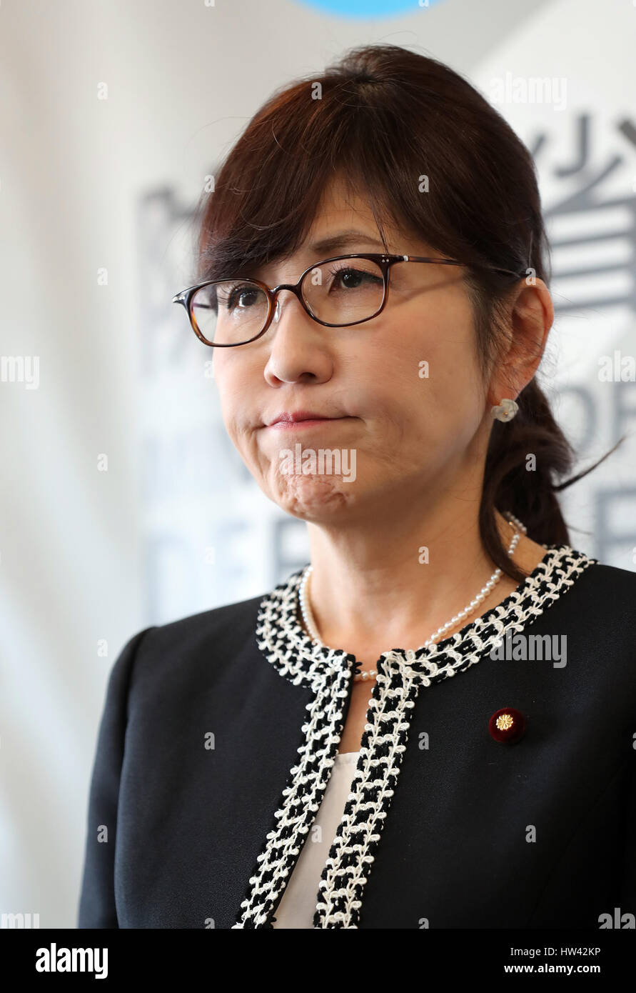 Tokyo, Japan. 17th Mar, 2017. Japanese Defense Minister Tomomi Inada ...