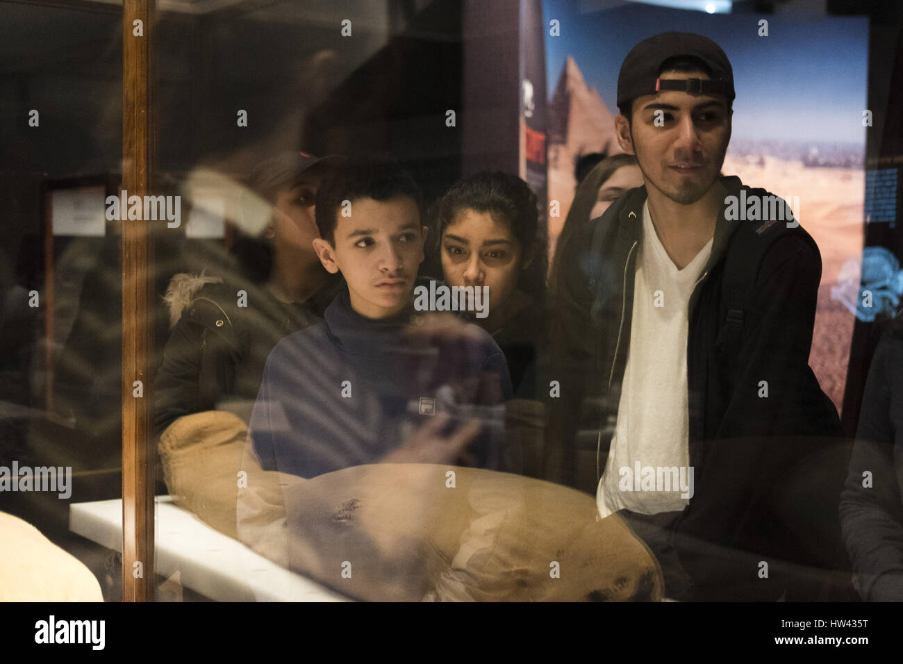 New York, USA. 16th Mar, 2017. Children attend the preview of the ...