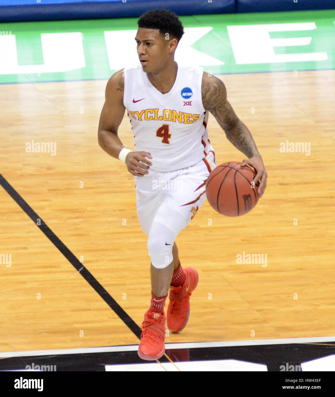 Milwaukee, Wisconsin, USA. 16th Mar, 2017. Iowa State's Donovan Jackson ...