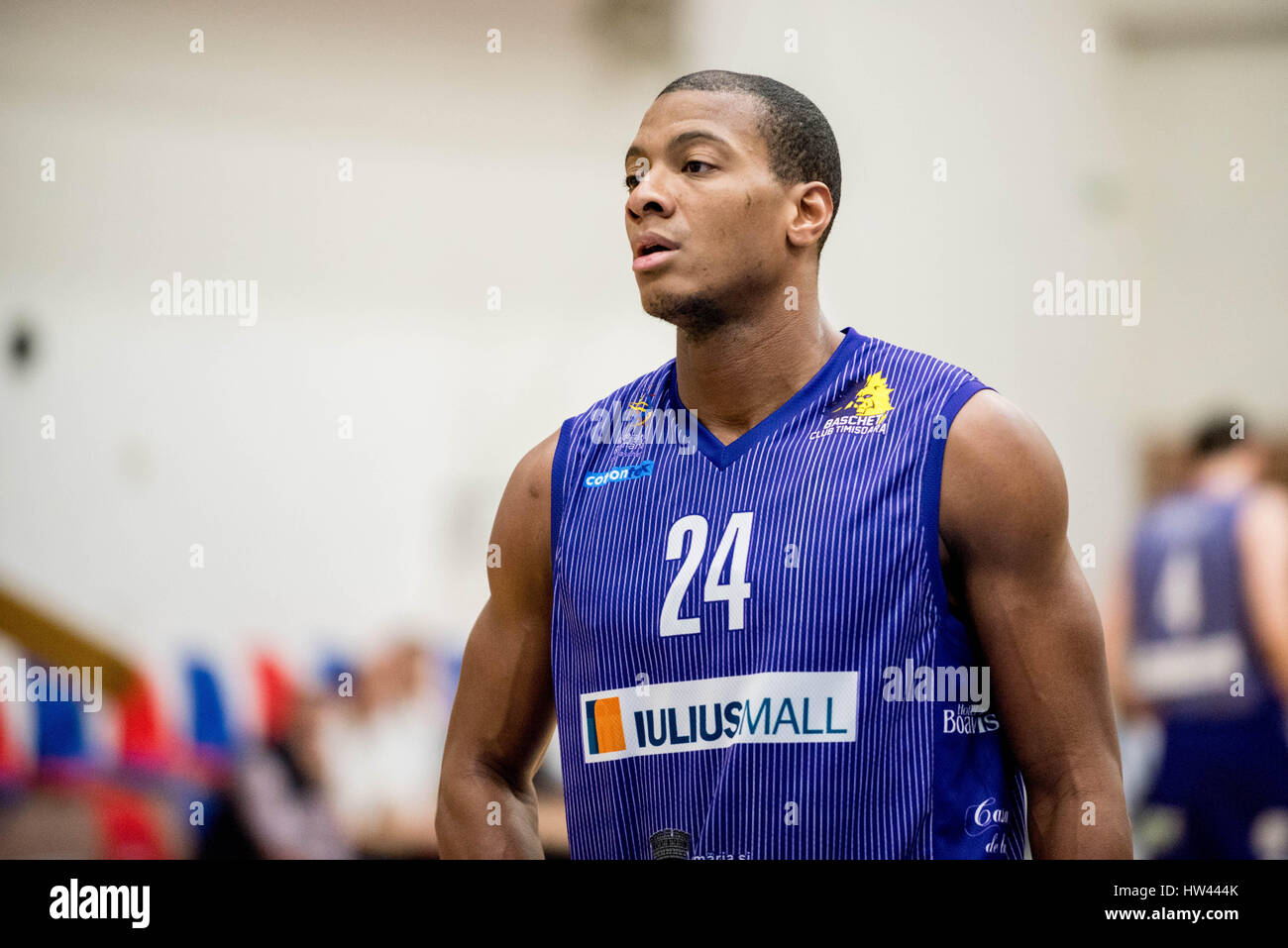 March 15, 2017: Jonte Flowers #24 of BC SCM Timisoara during the LNBM ...