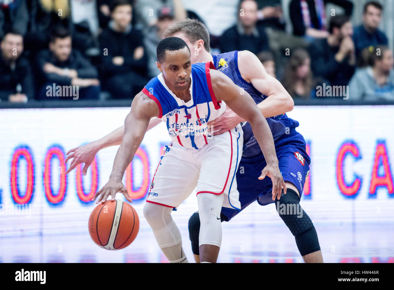 March 15, 2017: Morris Curry #7 of Steaua CSM EximBank Bucharest during ...