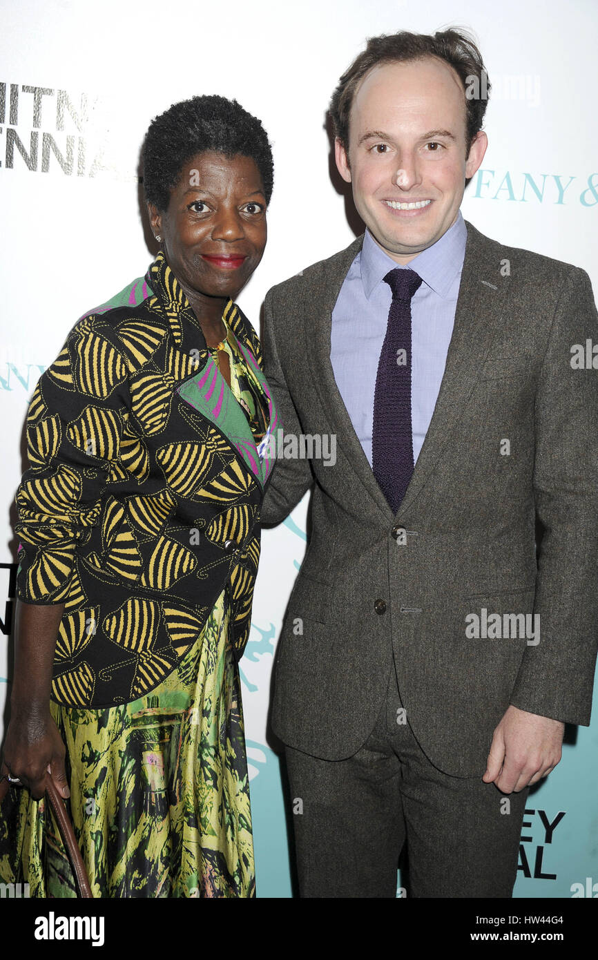New York City. 15th Mar, 2017. Thelma Golden and Scott Rothkopf attend ...
