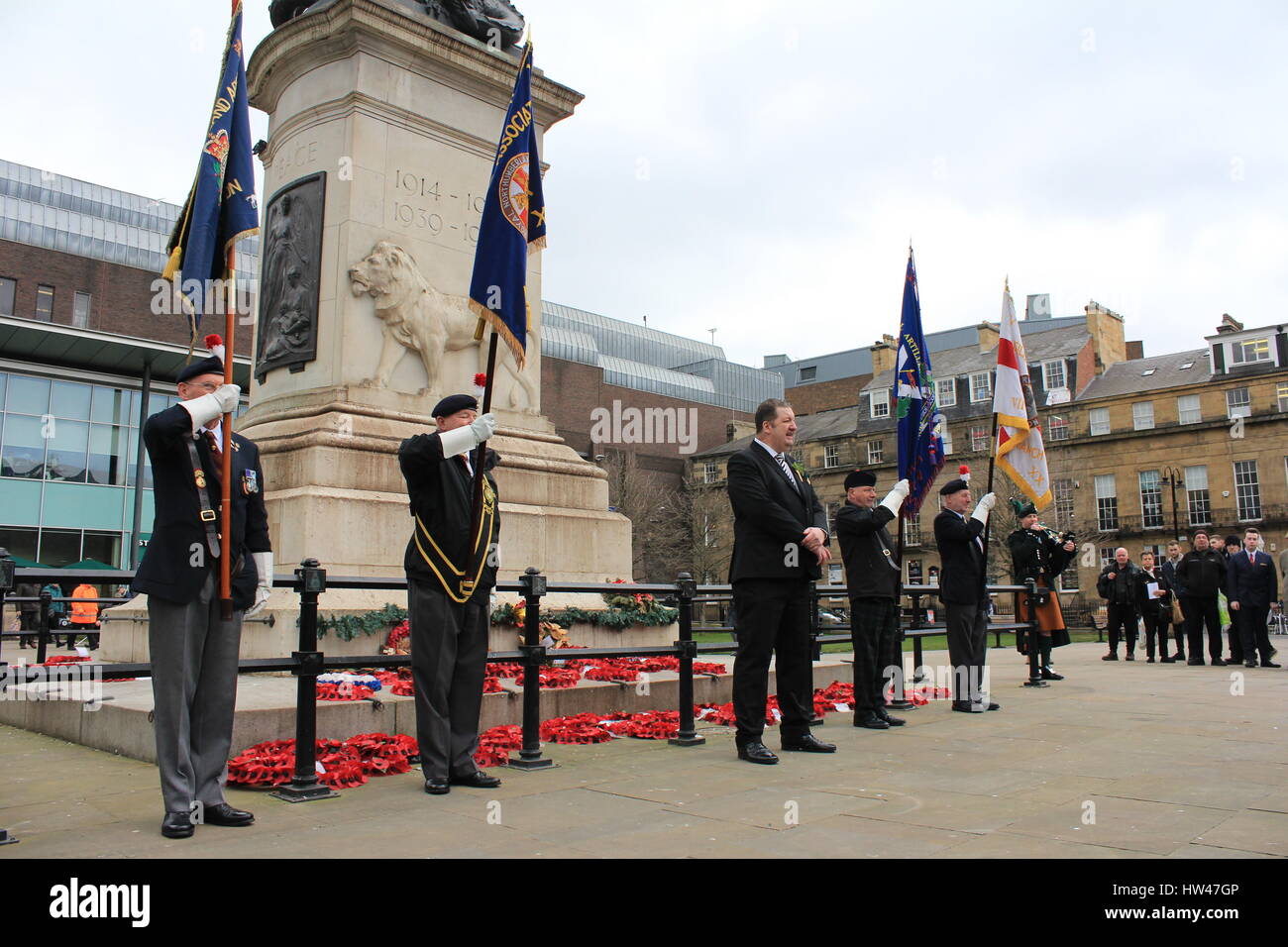 Newcastle, UK. 17th Mar, 2017. Tyneside Irish Brigade 1914-18 ...