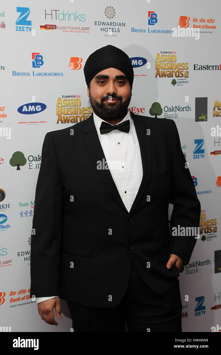London, UK. 17th Mar, 2017. British Bake-Off contestant Rav Bansal ...