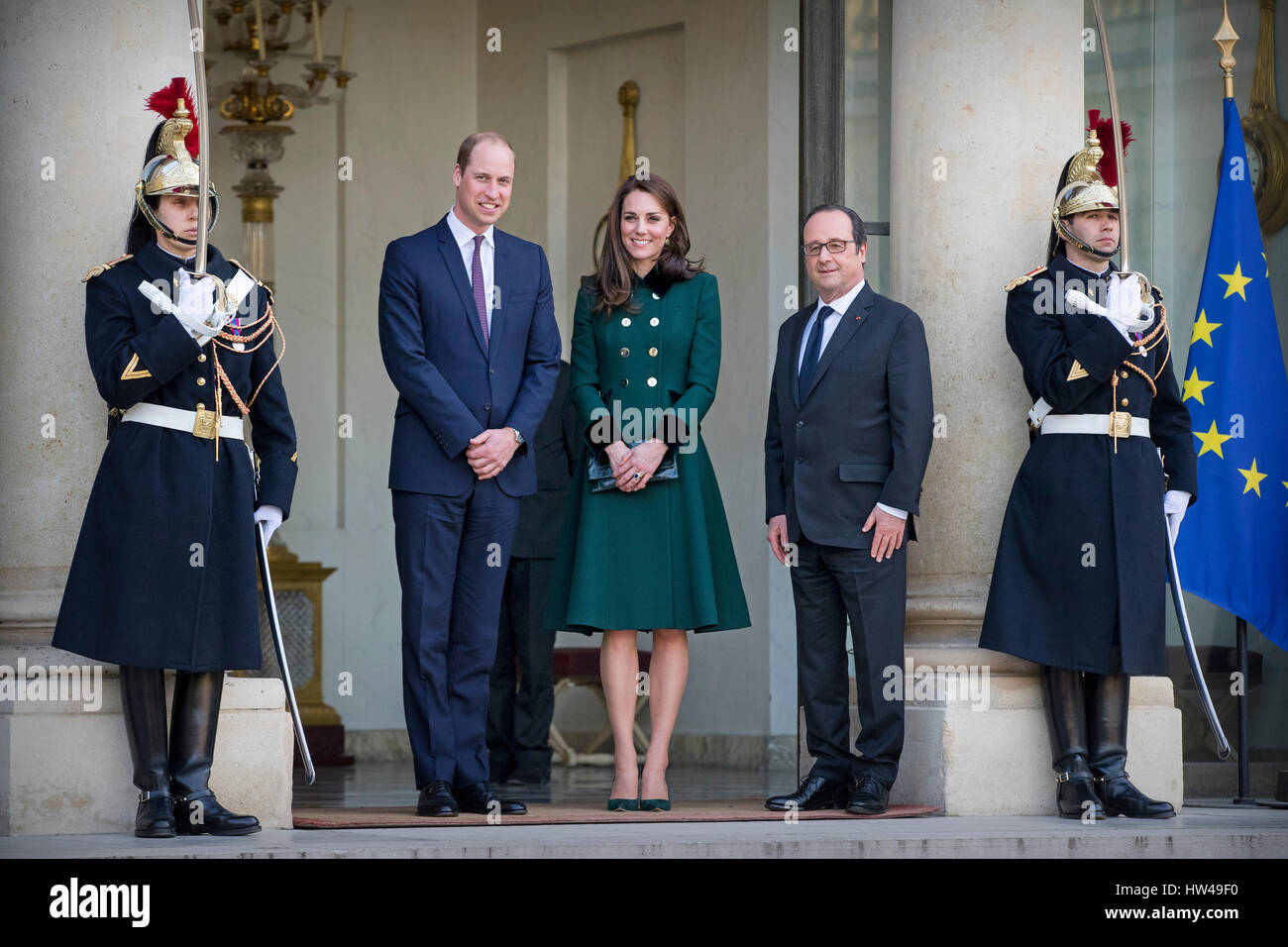 Paris, France. 17th Mar, 2017. The Duke and Duchess of Cambridge ...