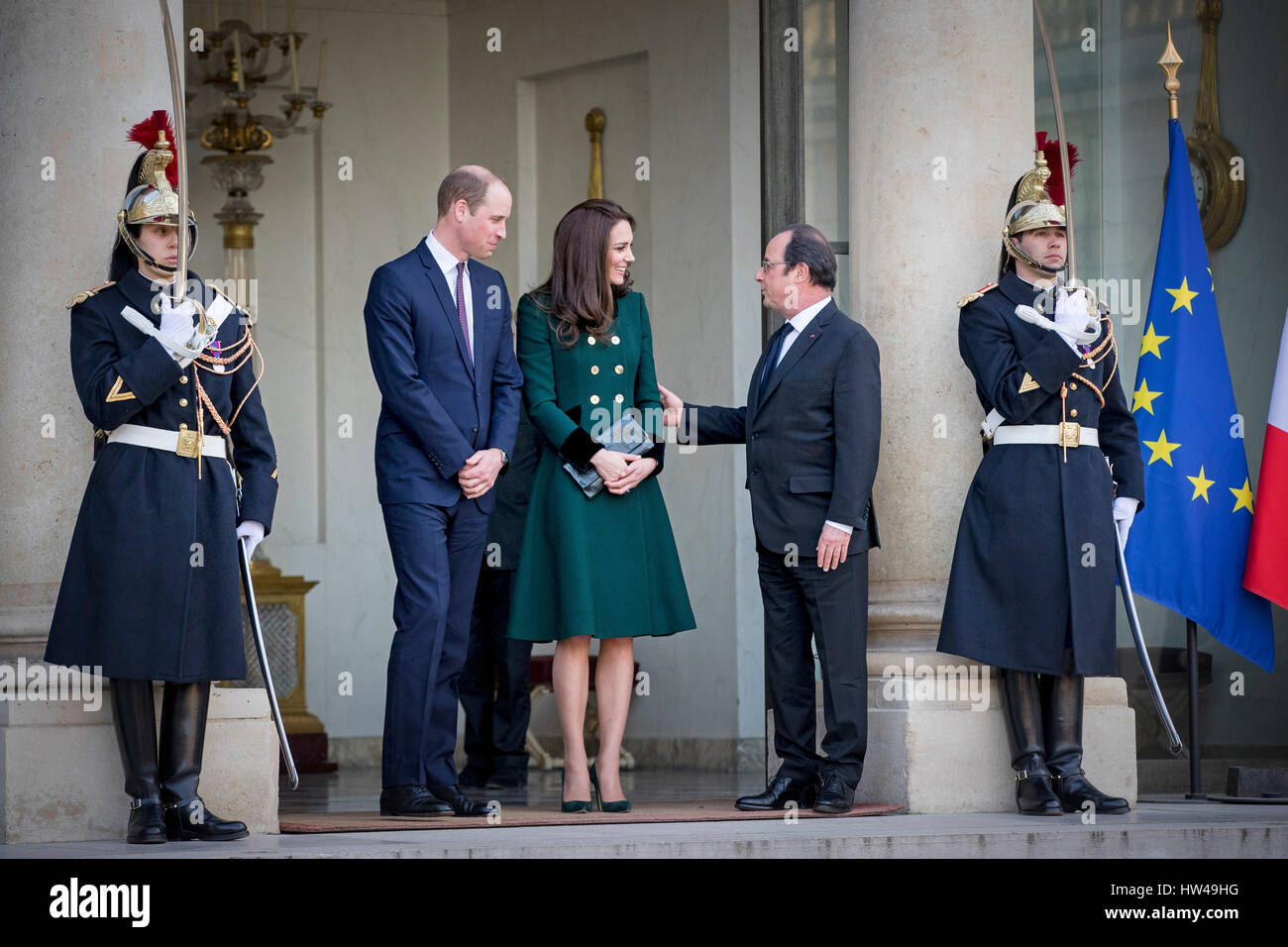 Paris, France. 17th Mar, 2017. The Duke and Duchess of Cambridge ...