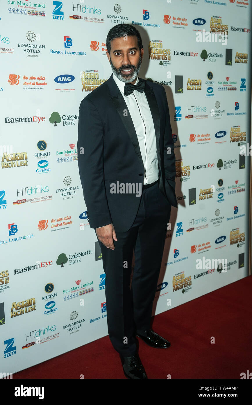 London, UK. 17th March, 2017. Nihal Arthanayake Host of Asian Business ...