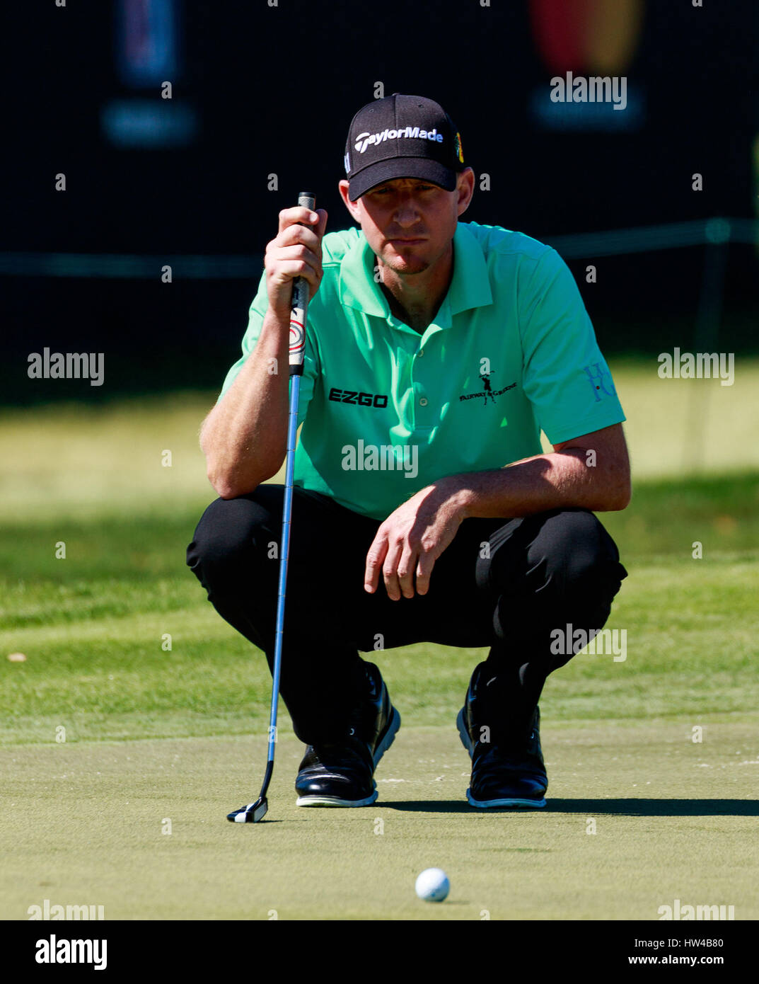 Orlando, Florida, USA. 17th March, 2017. Vaughn Taylor on the green of ...