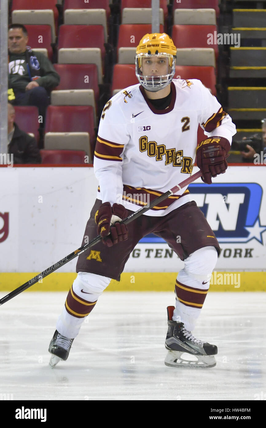 Detroit, Michigan, USA. 17th Mar, 2017. Minnesota Golden Gophers Jack ...