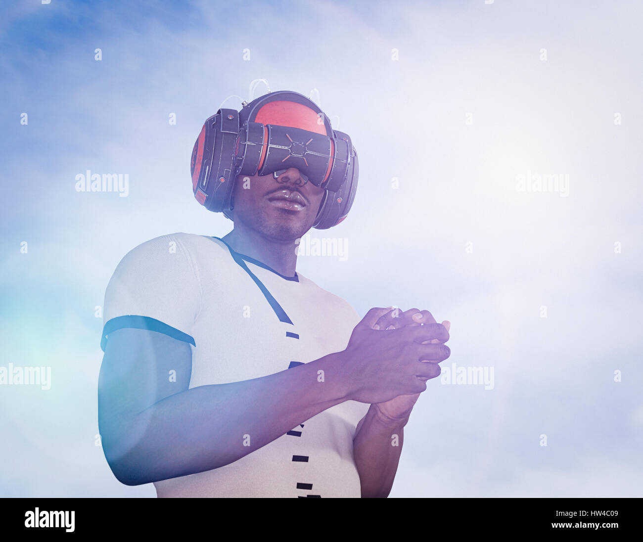 Immersion virtual reality young man hi-res stock photography and images ...