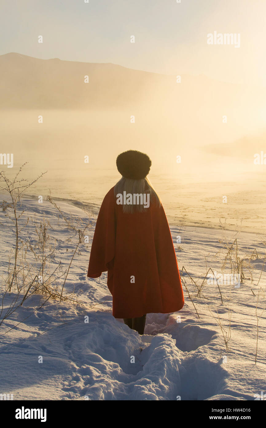 Woman in landscape hi-res stock photography and images - Alamy
