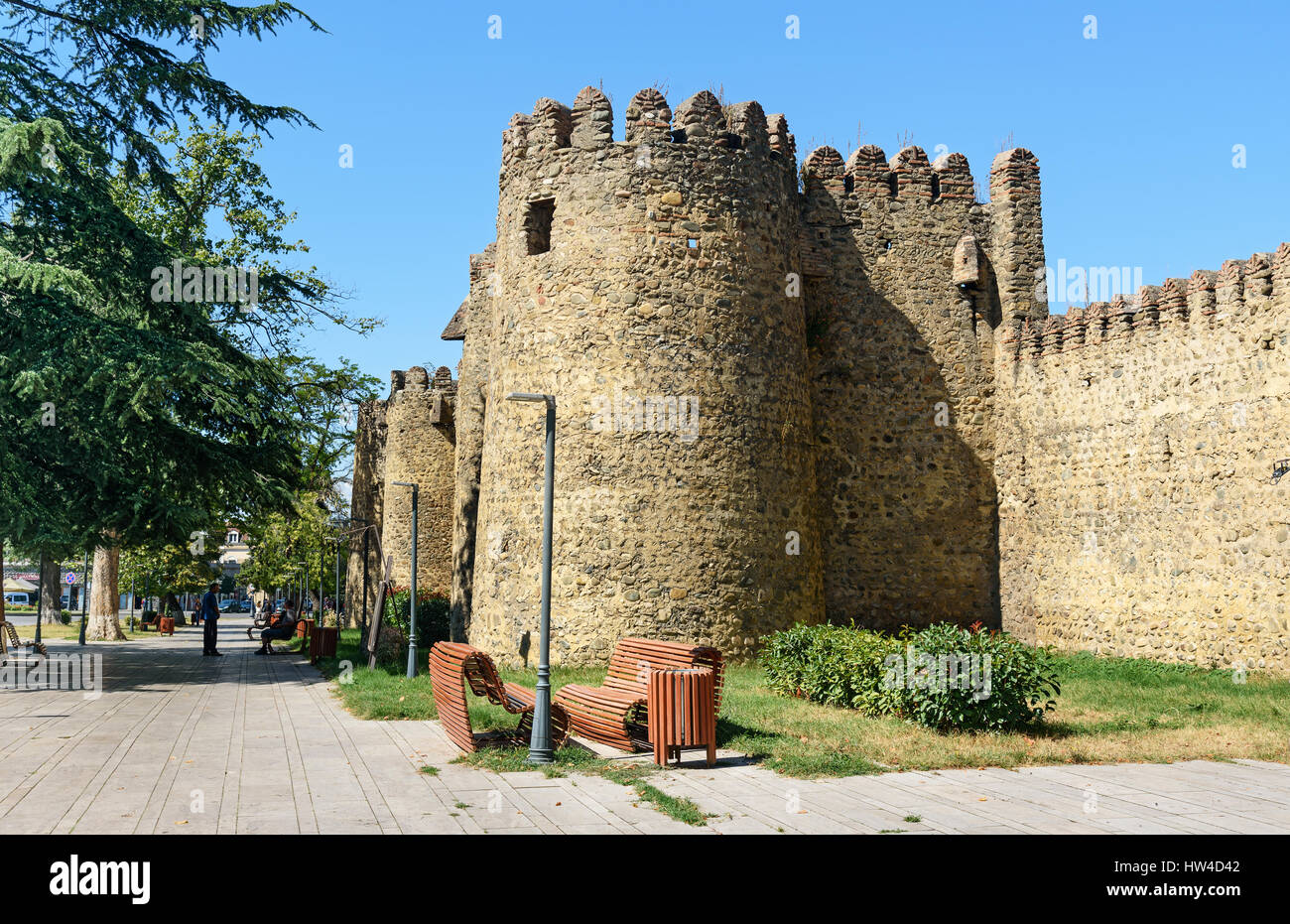 Telavi, Georgia - September 18, 2016: Batonis-Tsikhe Fortress. it was ...