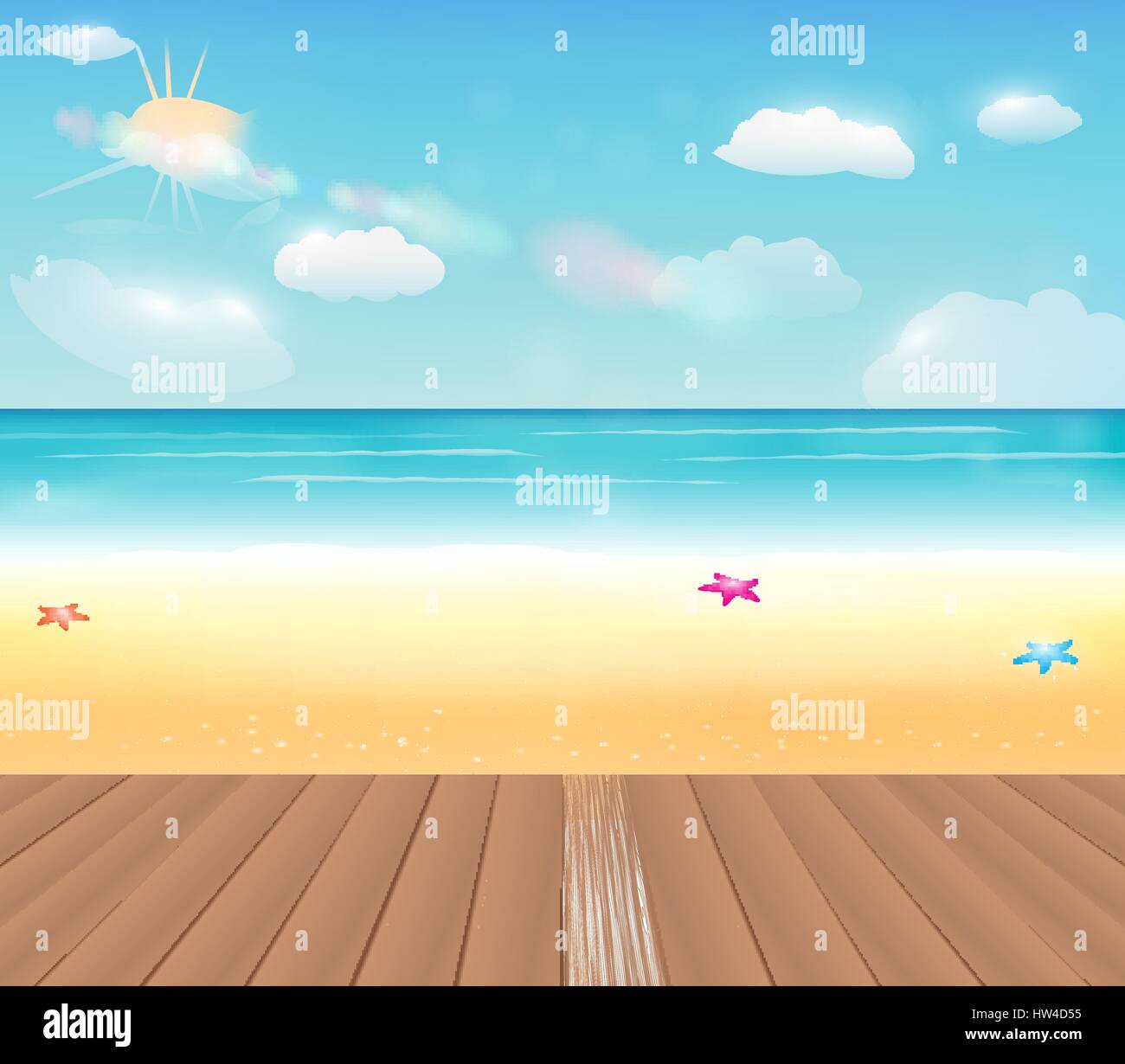 Empty ocean floor Stock Vector Images - Alamy