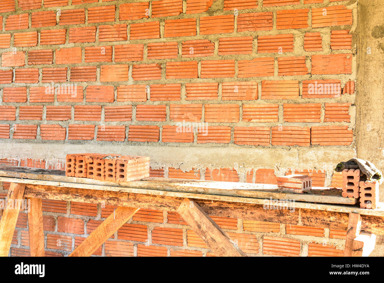 Tool for laying and wall bricks Stock Photo - Alamy