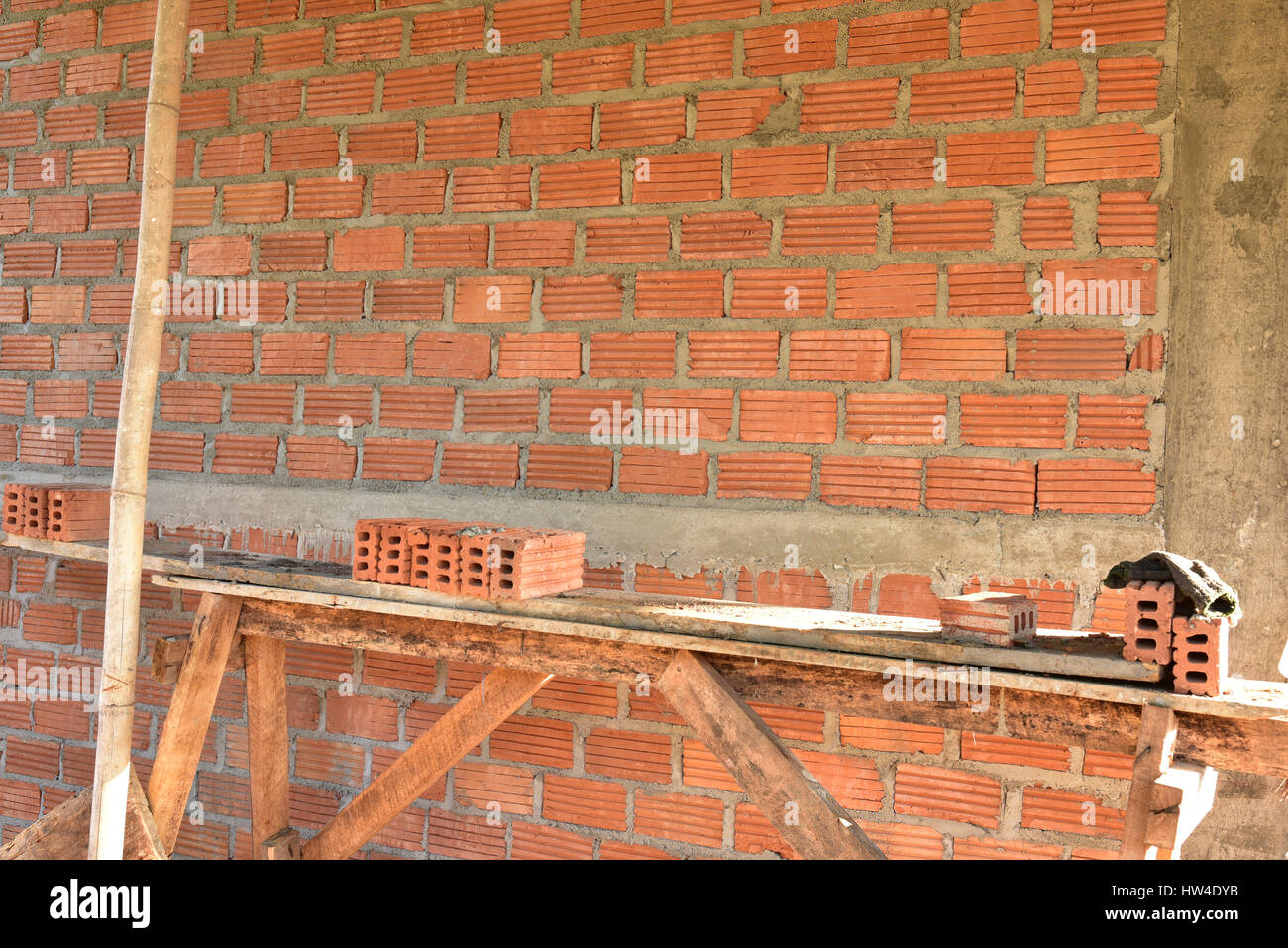 Tool for laying and wall bricks Stock Photo - Alamy