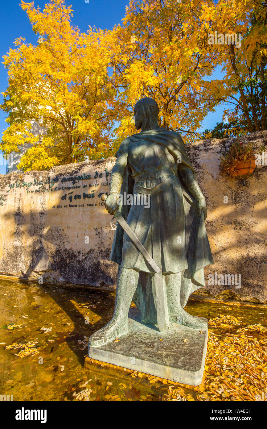 Monument to Rodrigo Diaz de Vivar, el Cid Campeador in Vivar del Cid ...