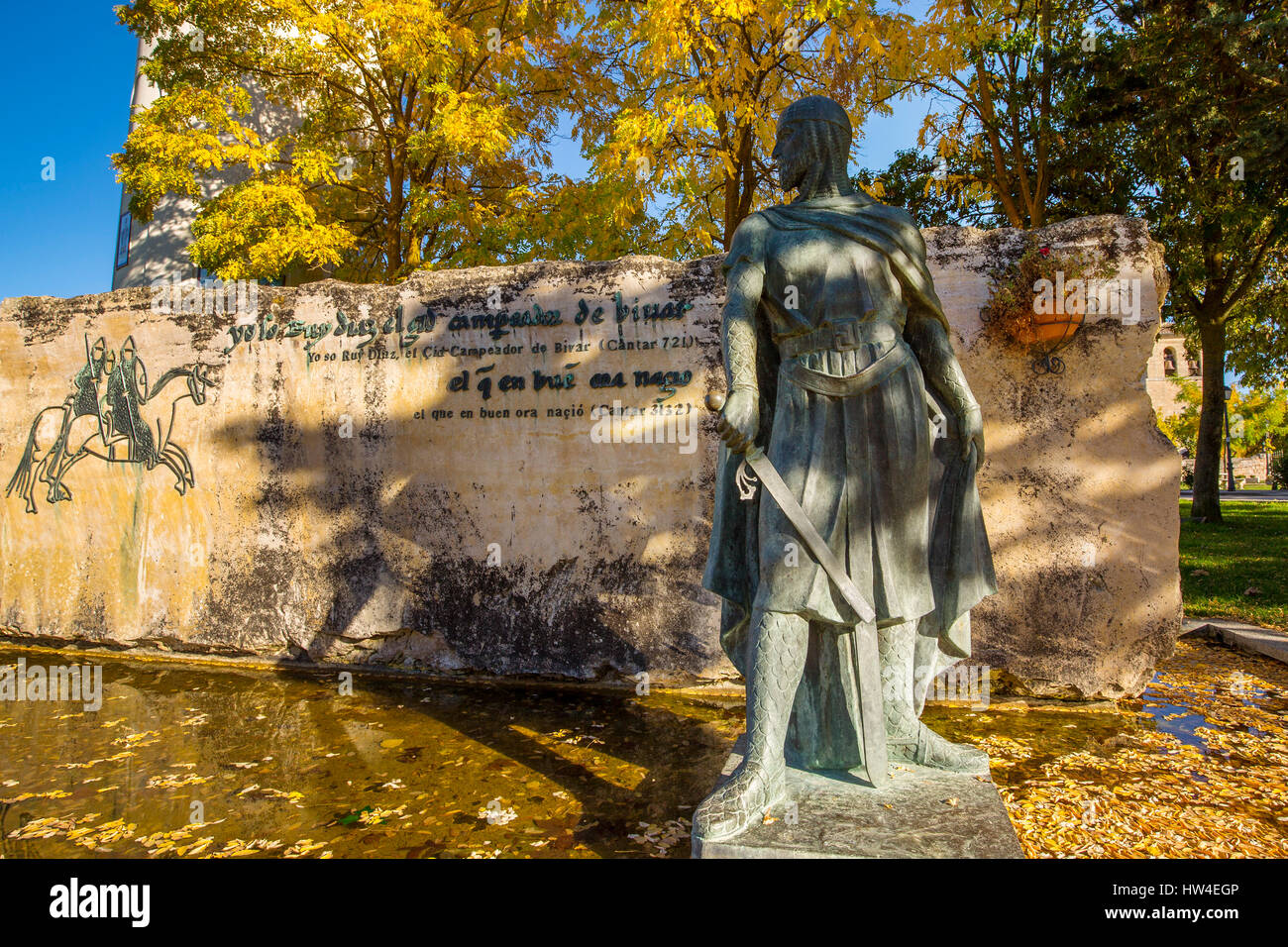 Monument to Rodrigo Diaz de Vivar, el Cid Campeador in Vivar del Cid ...